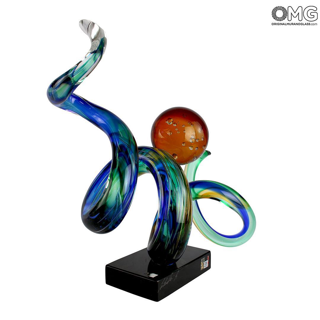 Abstract Thing Abstract Murano Glass Sculpture