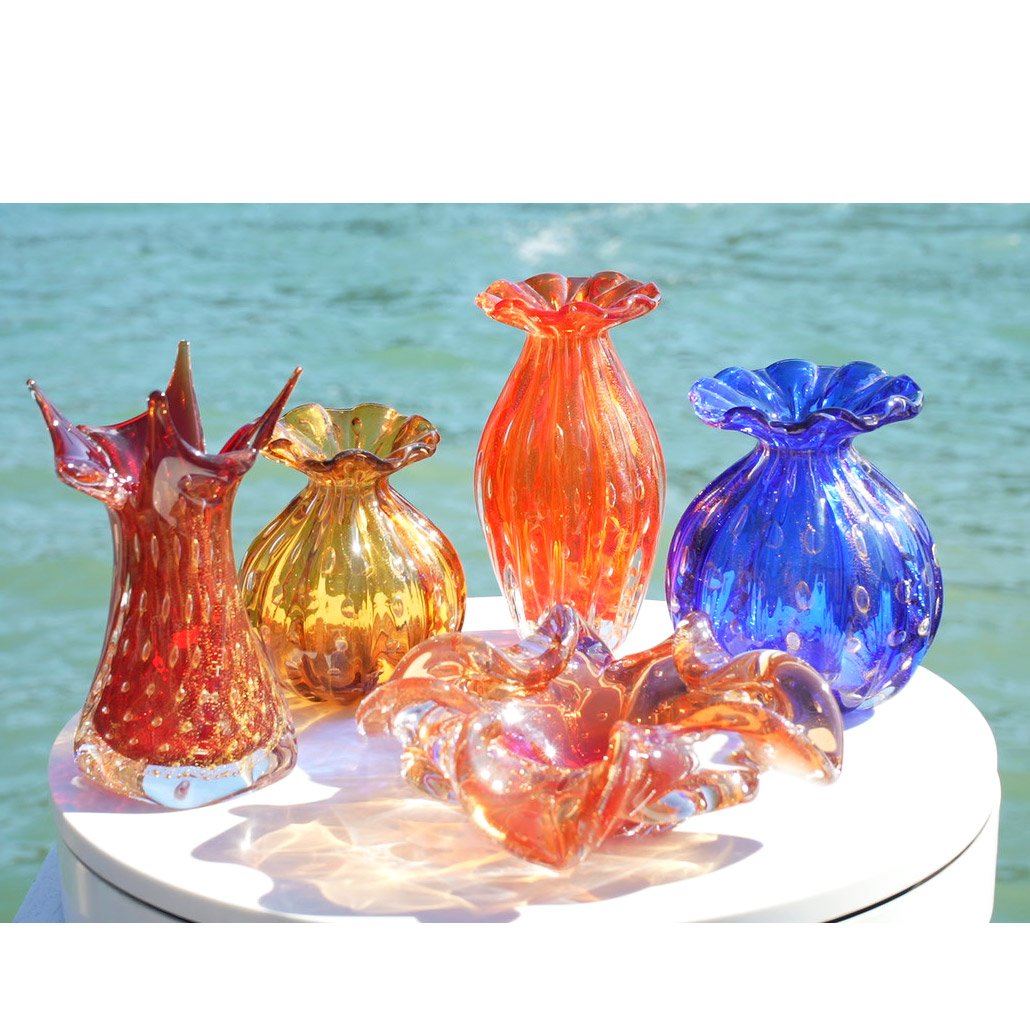 Fashion 60s Vase - Red Venetian Glass Murano OMG® Fashion 60s Vase - Red Venetian Glass Murano OMG®