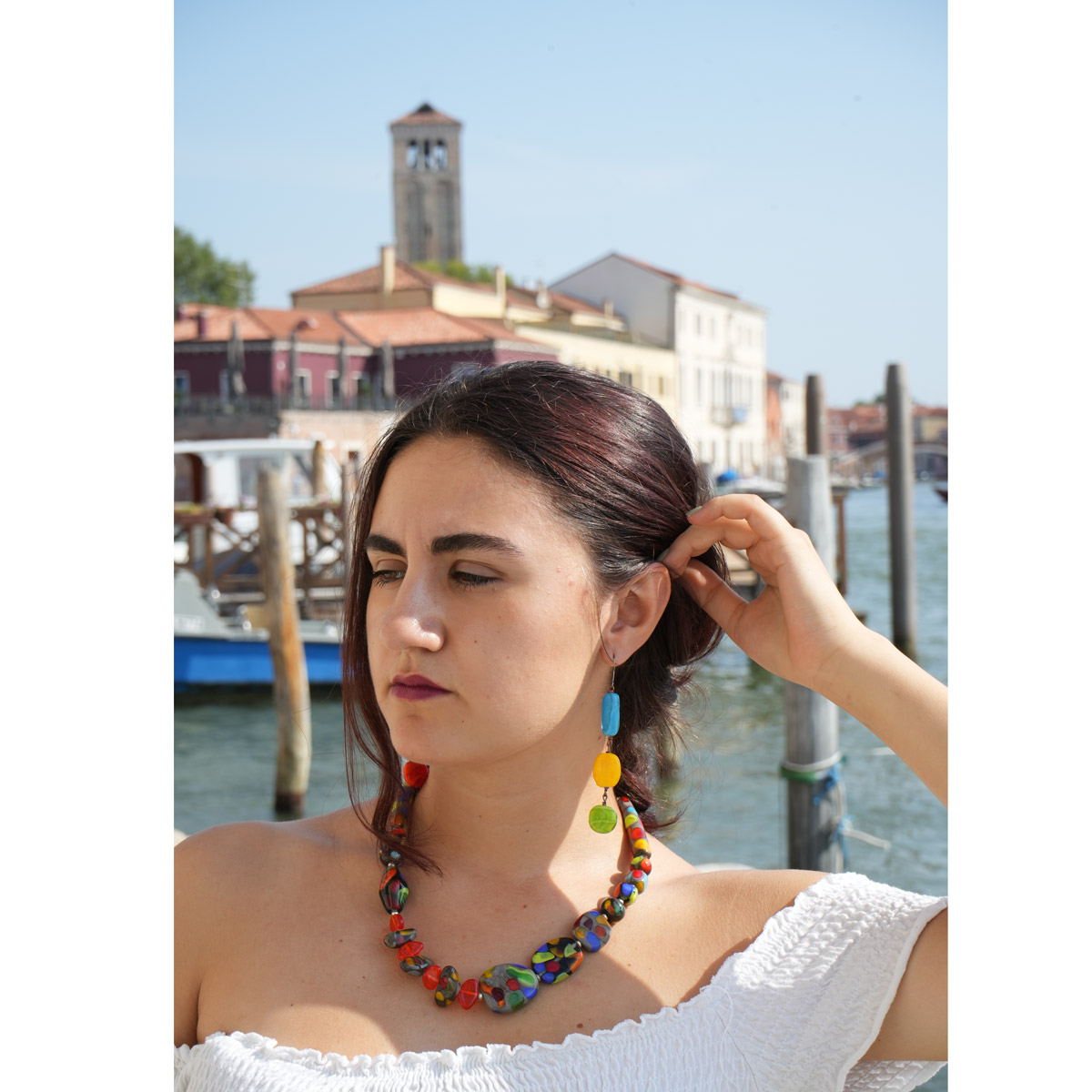 Long ethnic necklace store