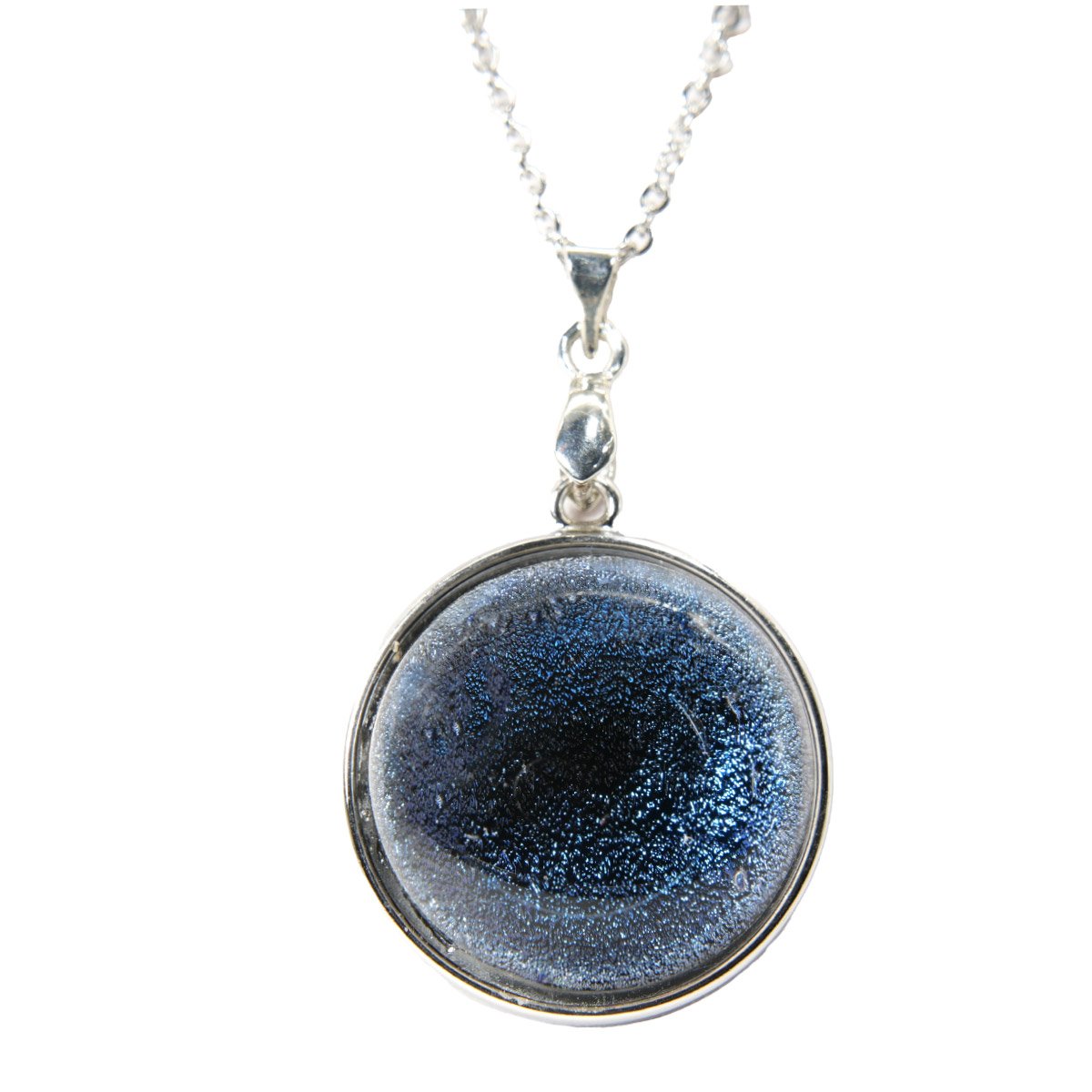 Pendant Dichroic Blue Orignal Murano Glass Omg
