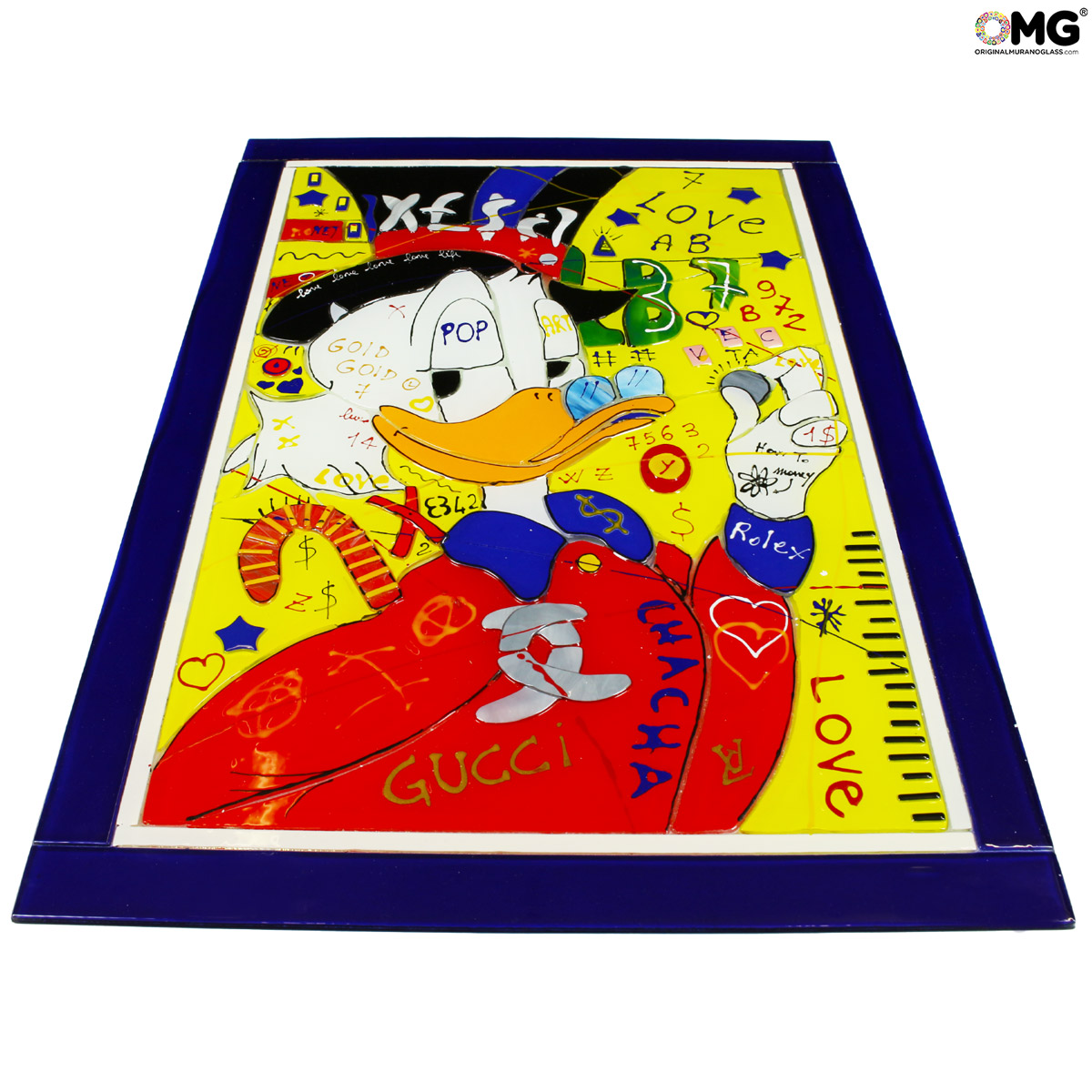 Uncle Scrooge Exclusive Tribute Original Murano Glass Omg