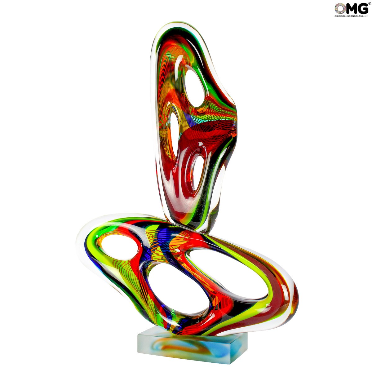 Sculptures And Figurines Objects Of Art Glass Various Collections Cell Abstract Murano
