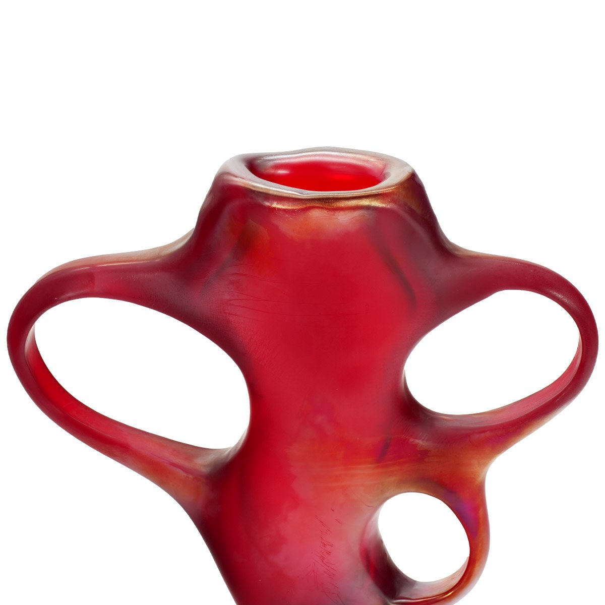 Mediterranean Collection Glass Vases Vase Ansa Red Original Murano Glass Omg
