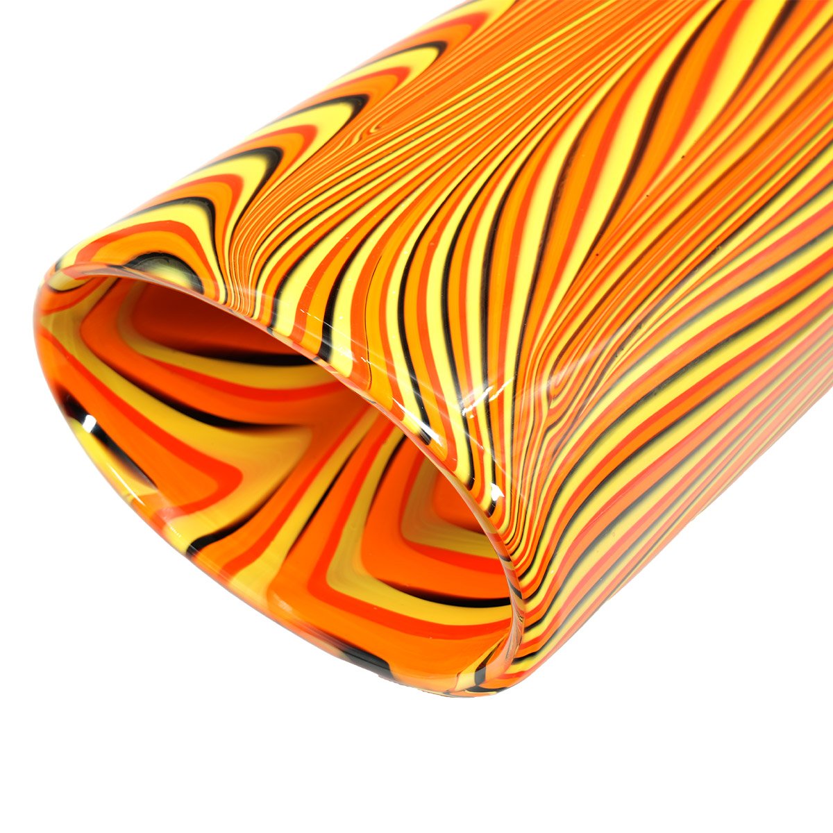 Tigre Vase Elegant Shape Blown Vase Original Murano Glass Omg