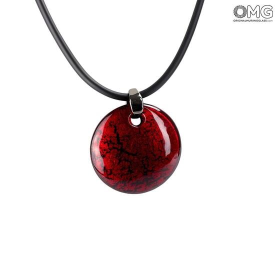 Pendant Red Orignal Murano Glass Omg